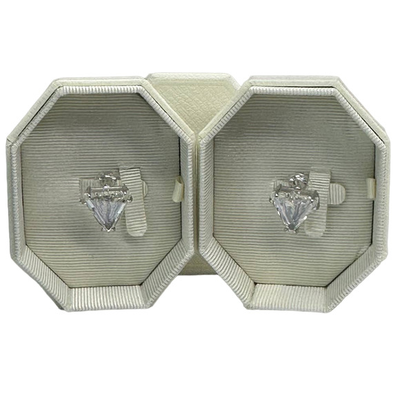 Swarovski | Jewelry | Swarovski Mesmera Clip Earrings Triangle Cut ...